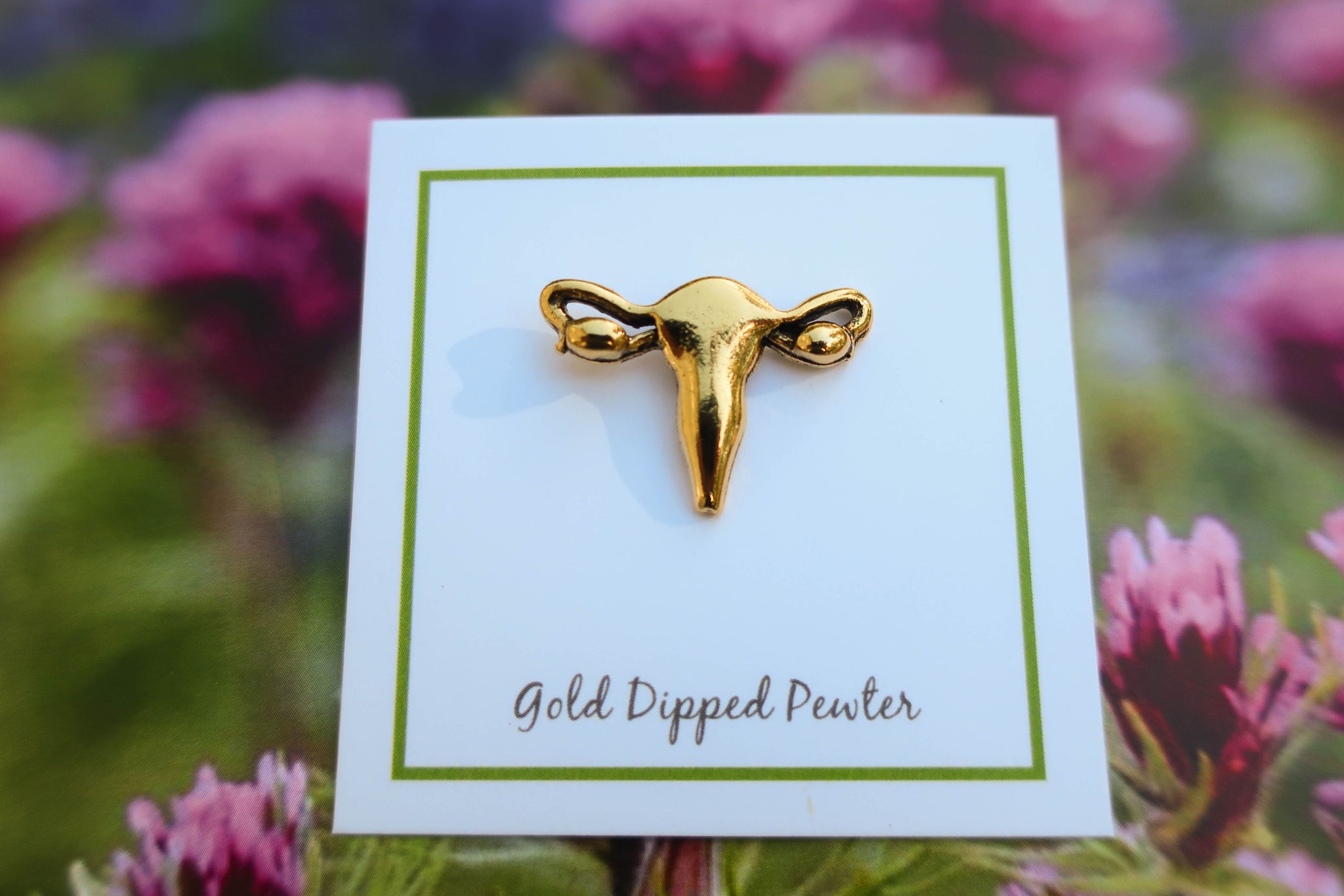 Uterus Gold Lapel Pin – lapelpinplanet