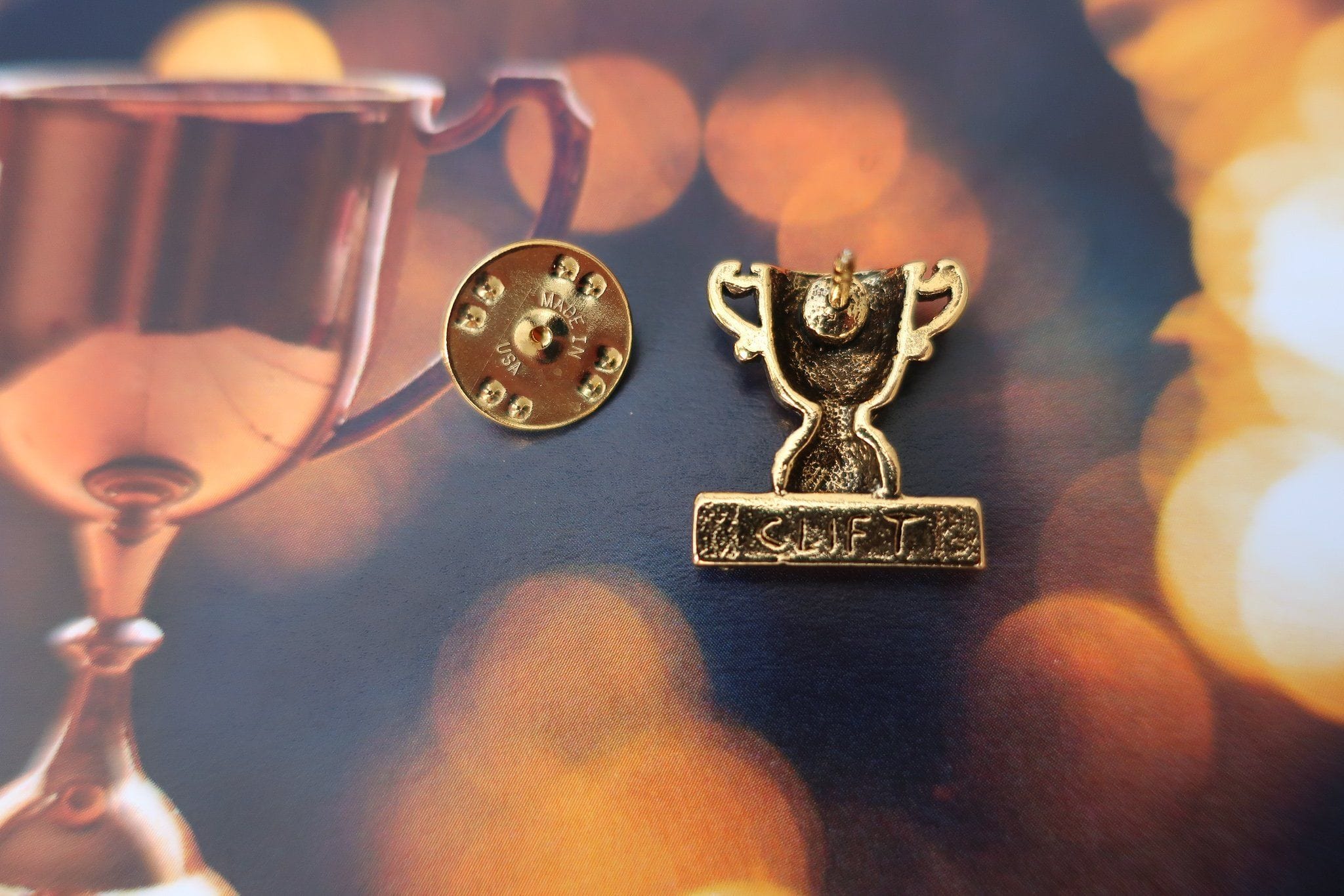 1st Place Trophy Gold Lapel Pin | Lapel Pin Planet – lapelpinplanet