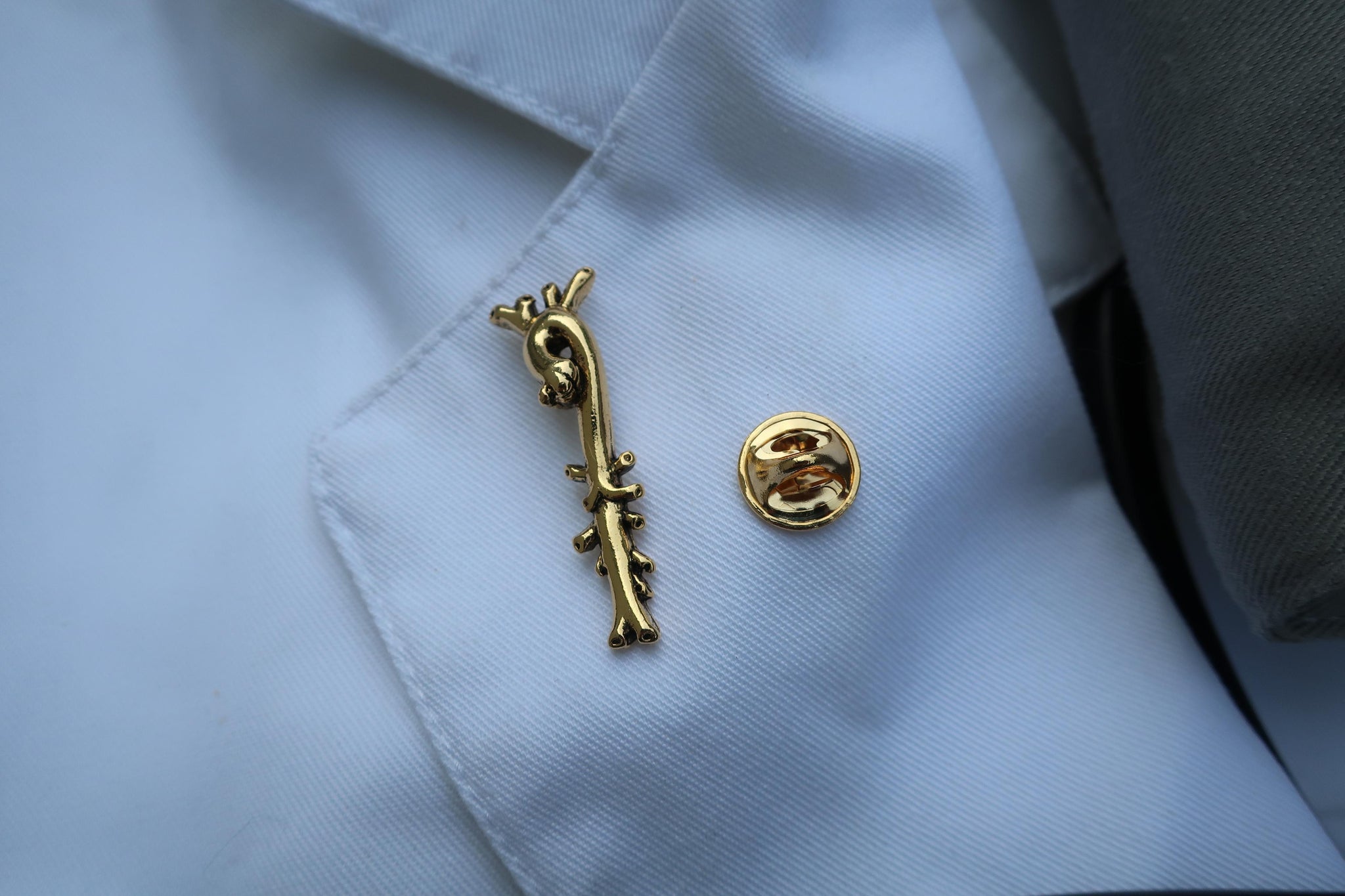 Gold Aorta Lapel Pin - Wear Your Heart on Your Sleeve | Lapel Pin ...