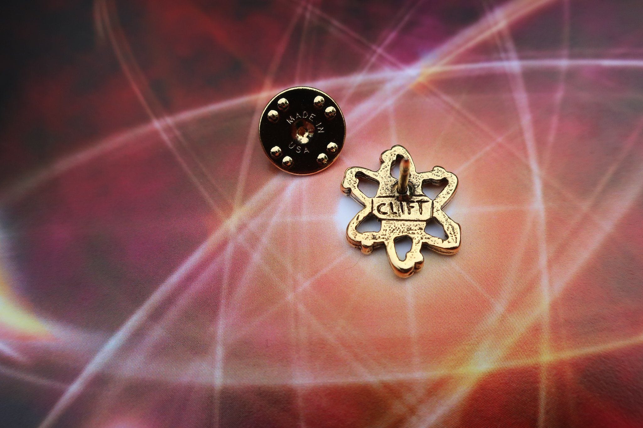 Atom Gold Lapel Pin - Science-Inspired Style | Lapel Pin Planet ...