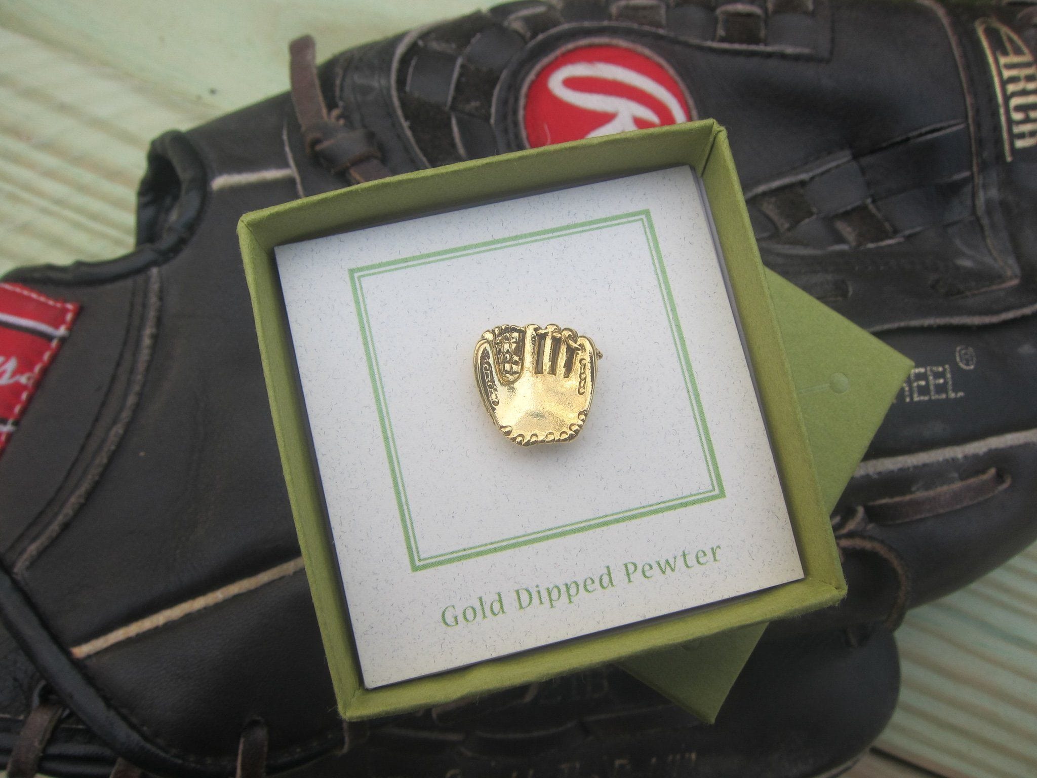 Baseball Glove Gold Lapel Pin - Score Big with Style | Lapel Pin Planet ...