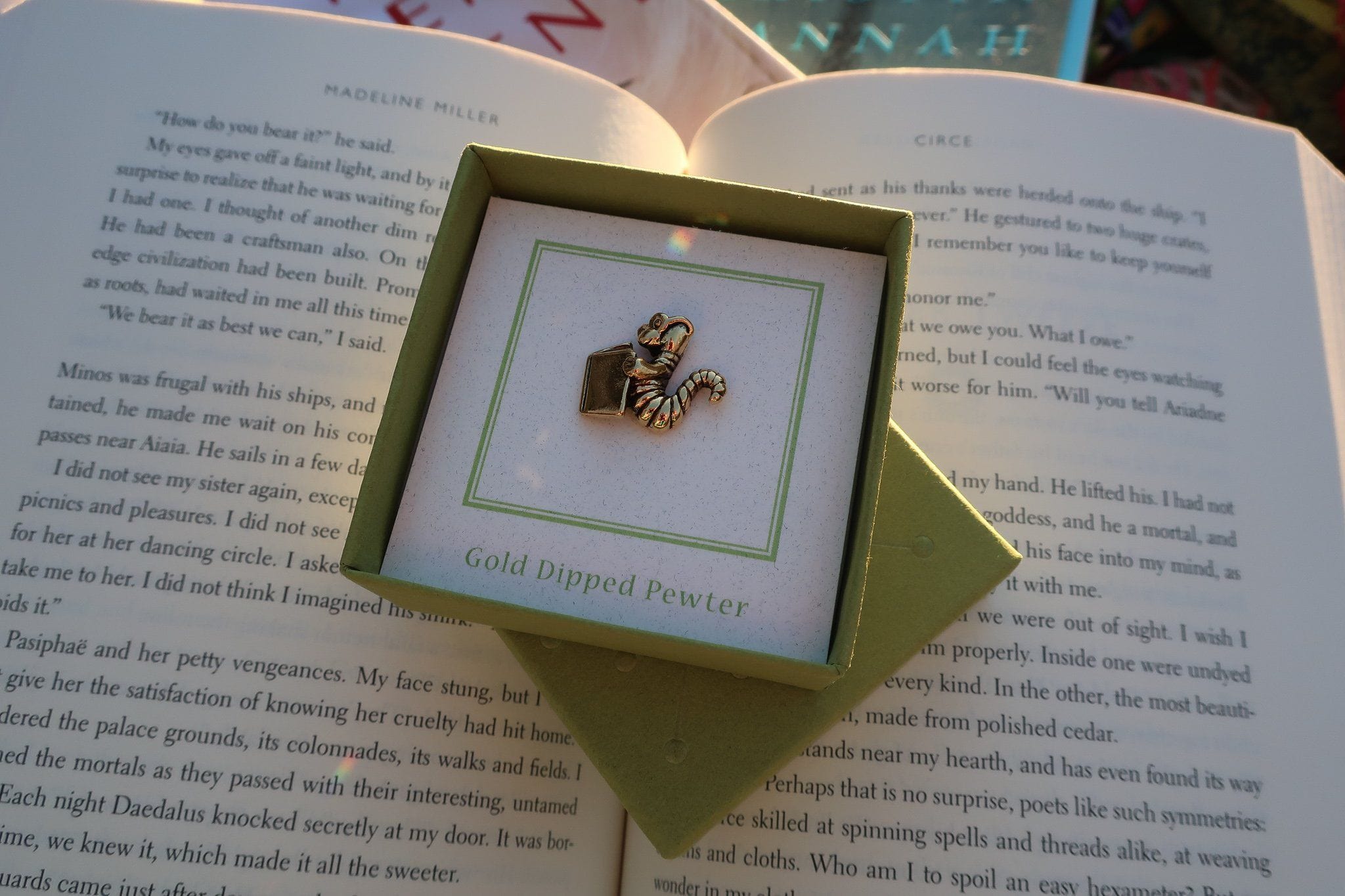 Bookworm Gold Lapel Pin - Perfect for Book Lovers | Lapel Pin Planet ...