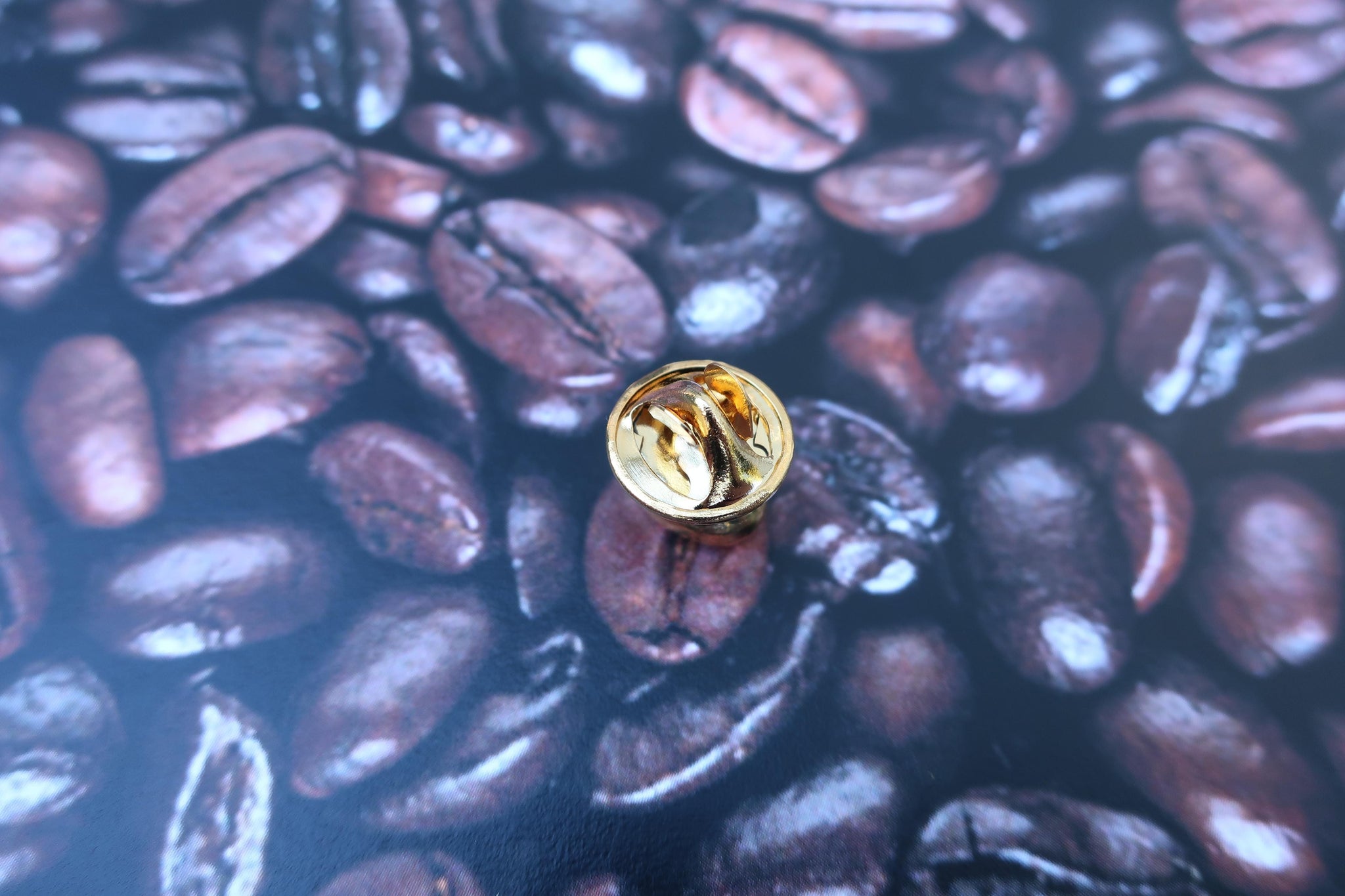 Coffee Bean Gold Lapel Pin - Brew Up Your Style | Lapel Pin Planet ...