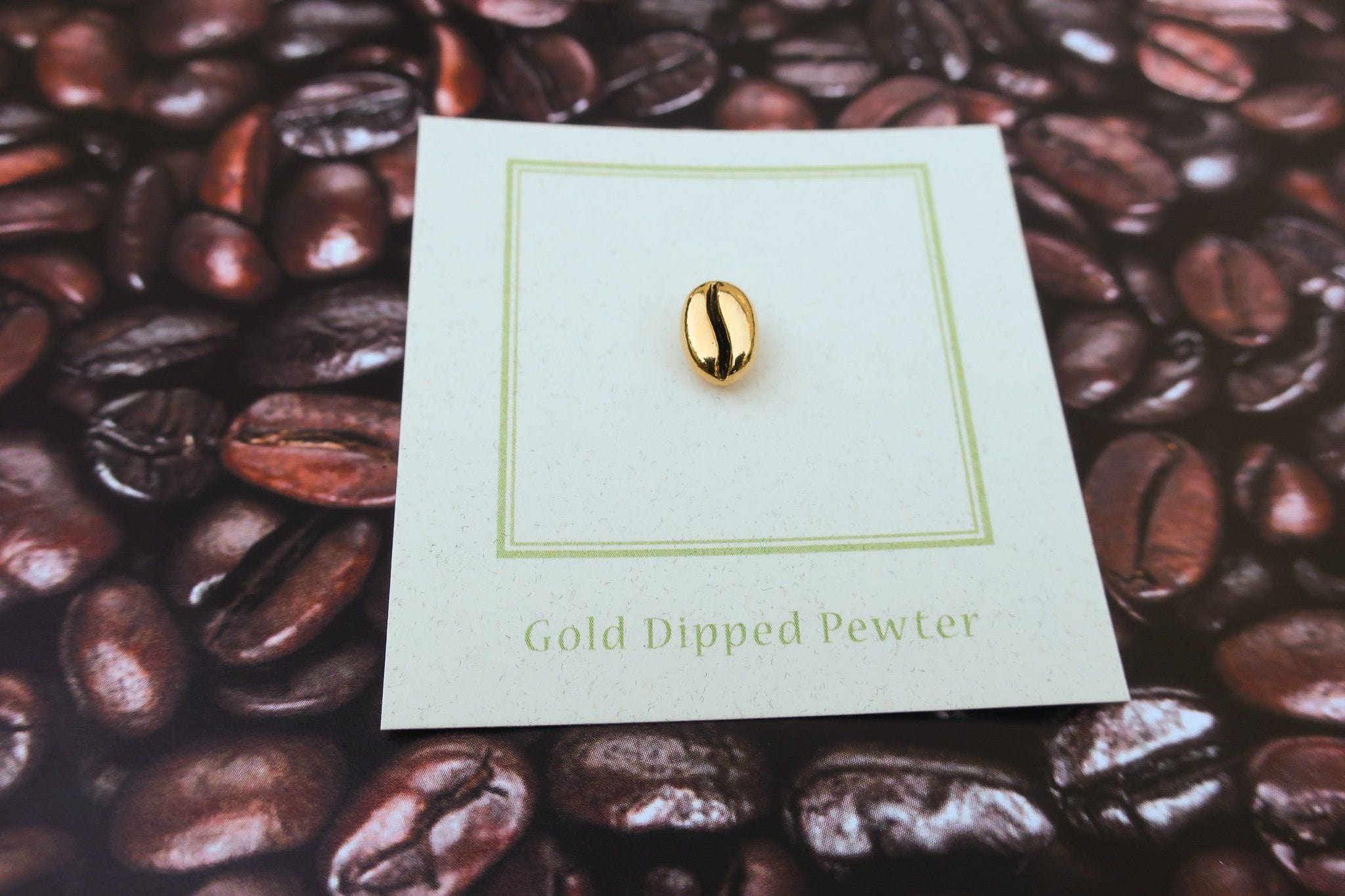 Coffee Bean Gold Lapel Pin - Brew Up Your Style | Lapel Pin Planet ...