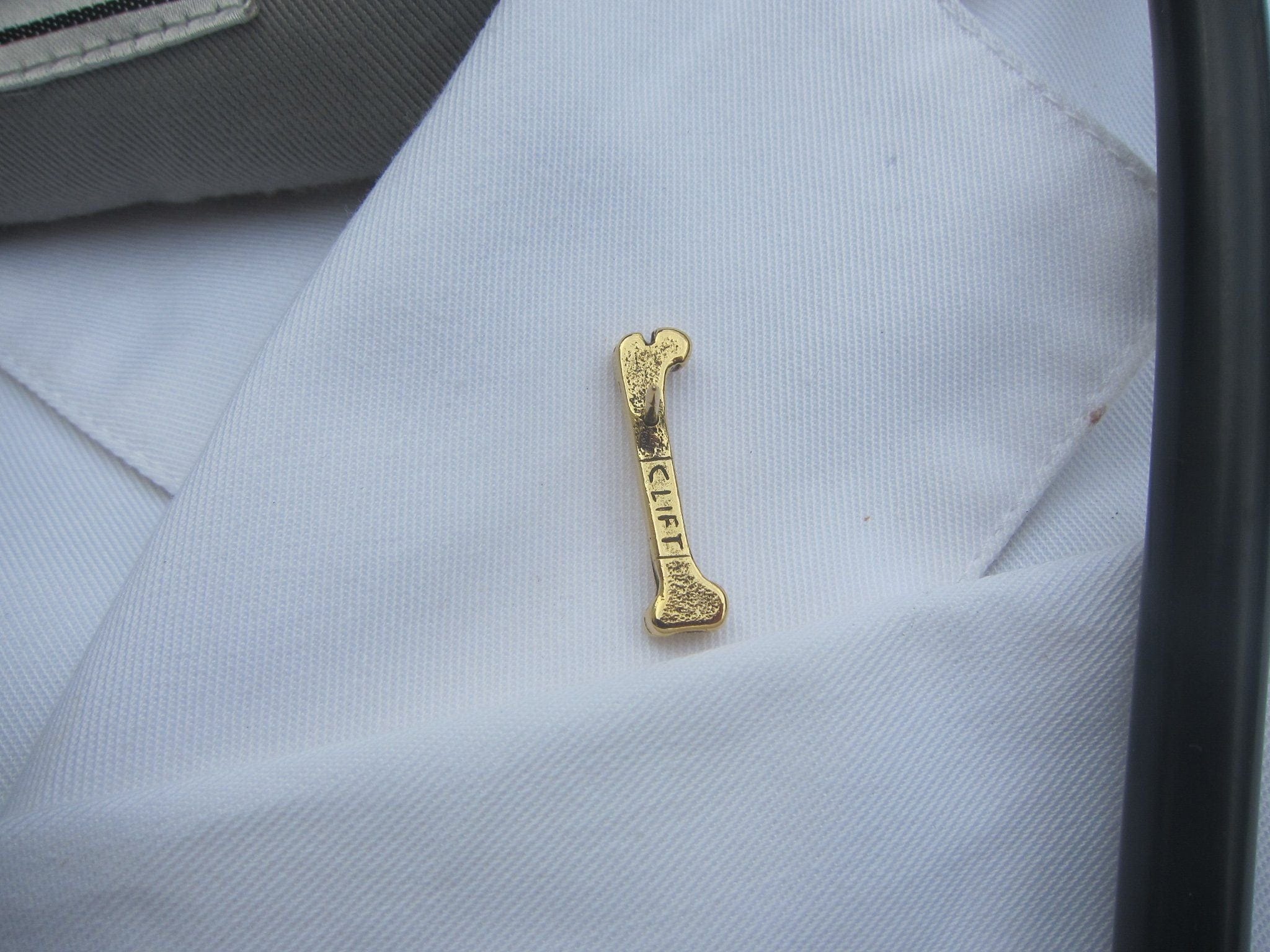 Femur Gold Lapel Pin – lapelpinplanet