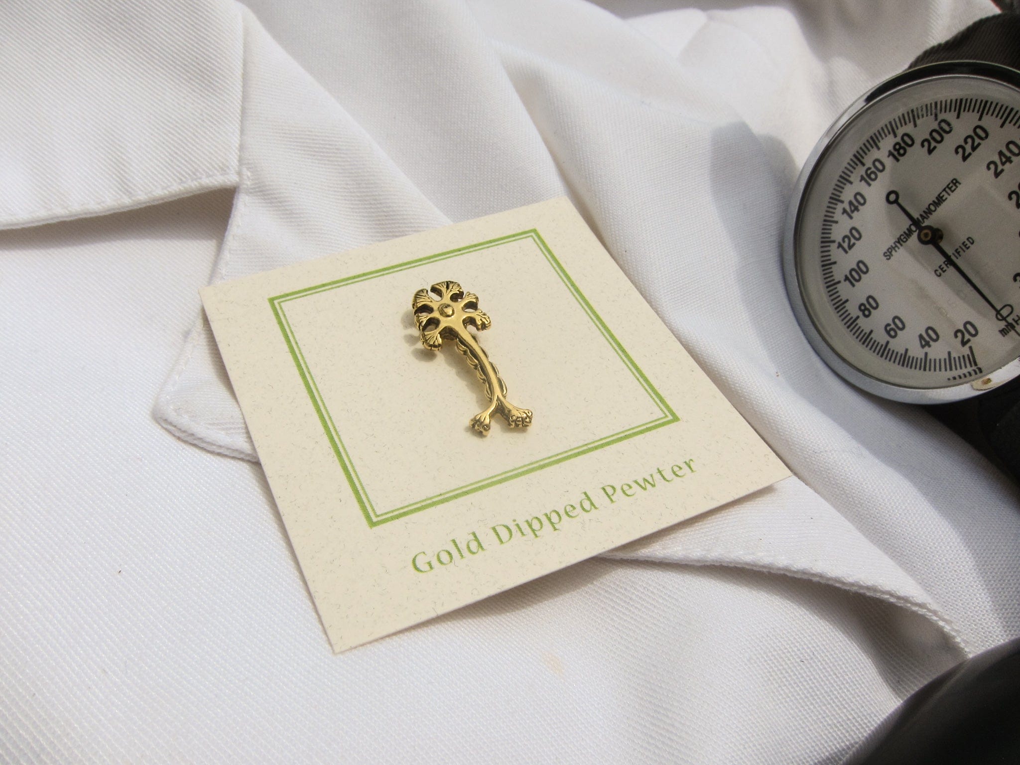 Neuron Gold Lapel Pin – lapelpinplanet