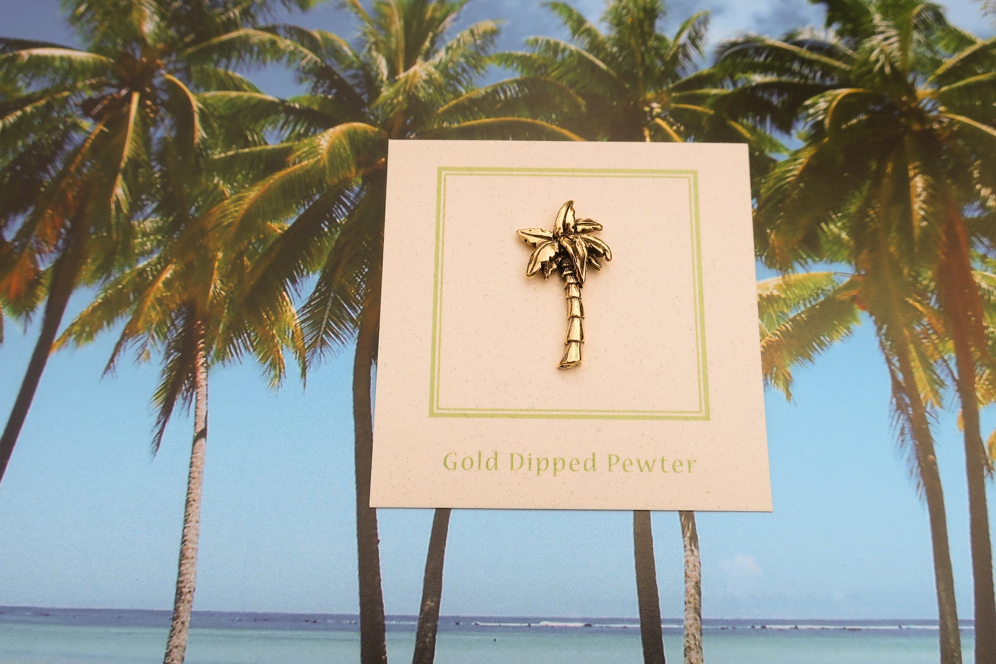 Palm Tree Gold Lapel Pin – lapelpinplanet