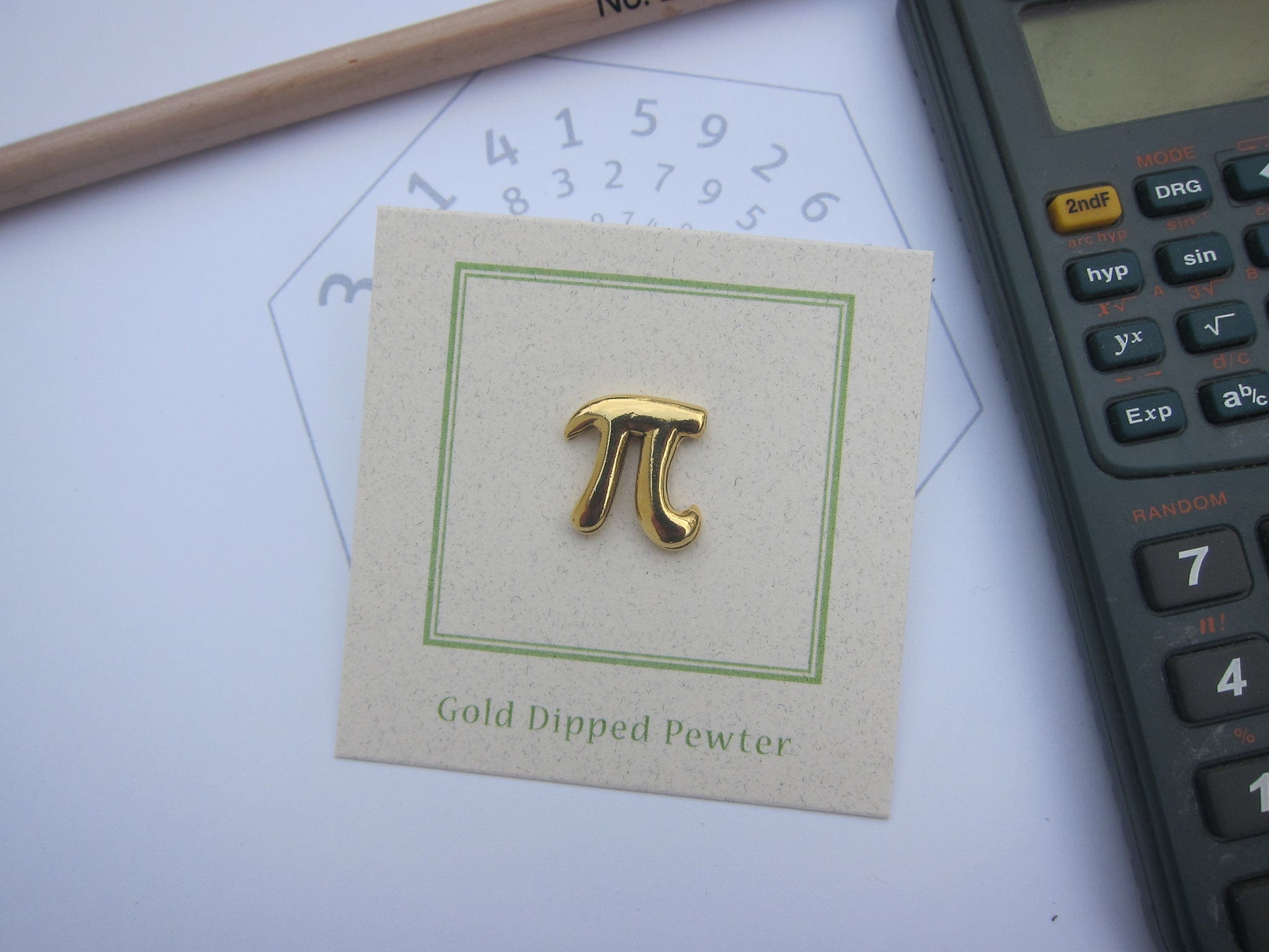 Pi Gold Lapel Pin – lapelpinplanet