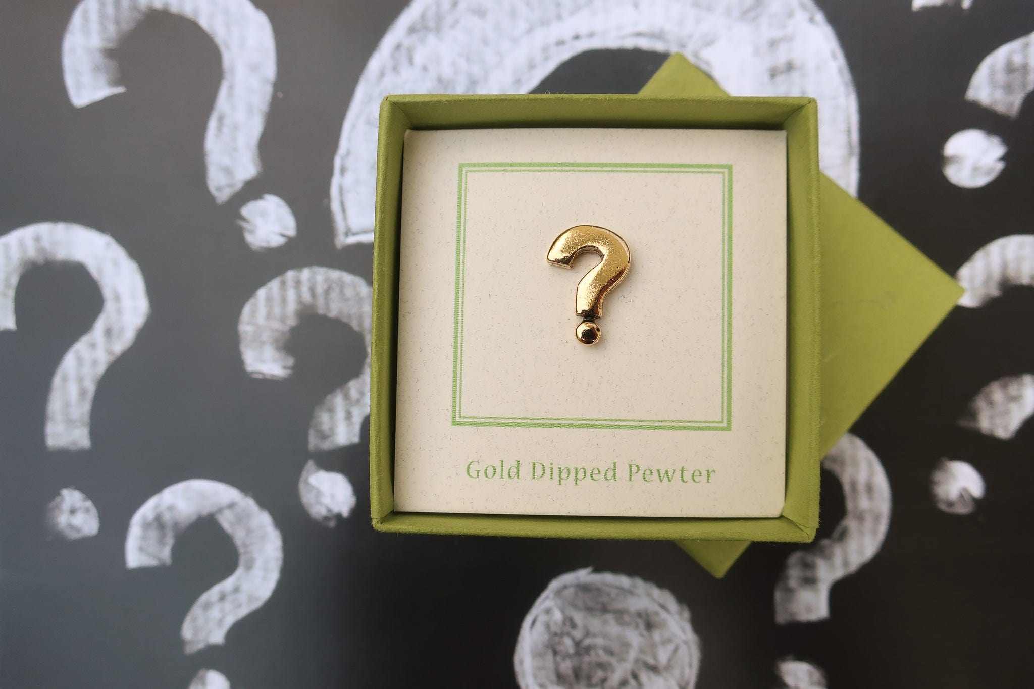 Question Mark Gold Lapel Pin – lapelpinplanet