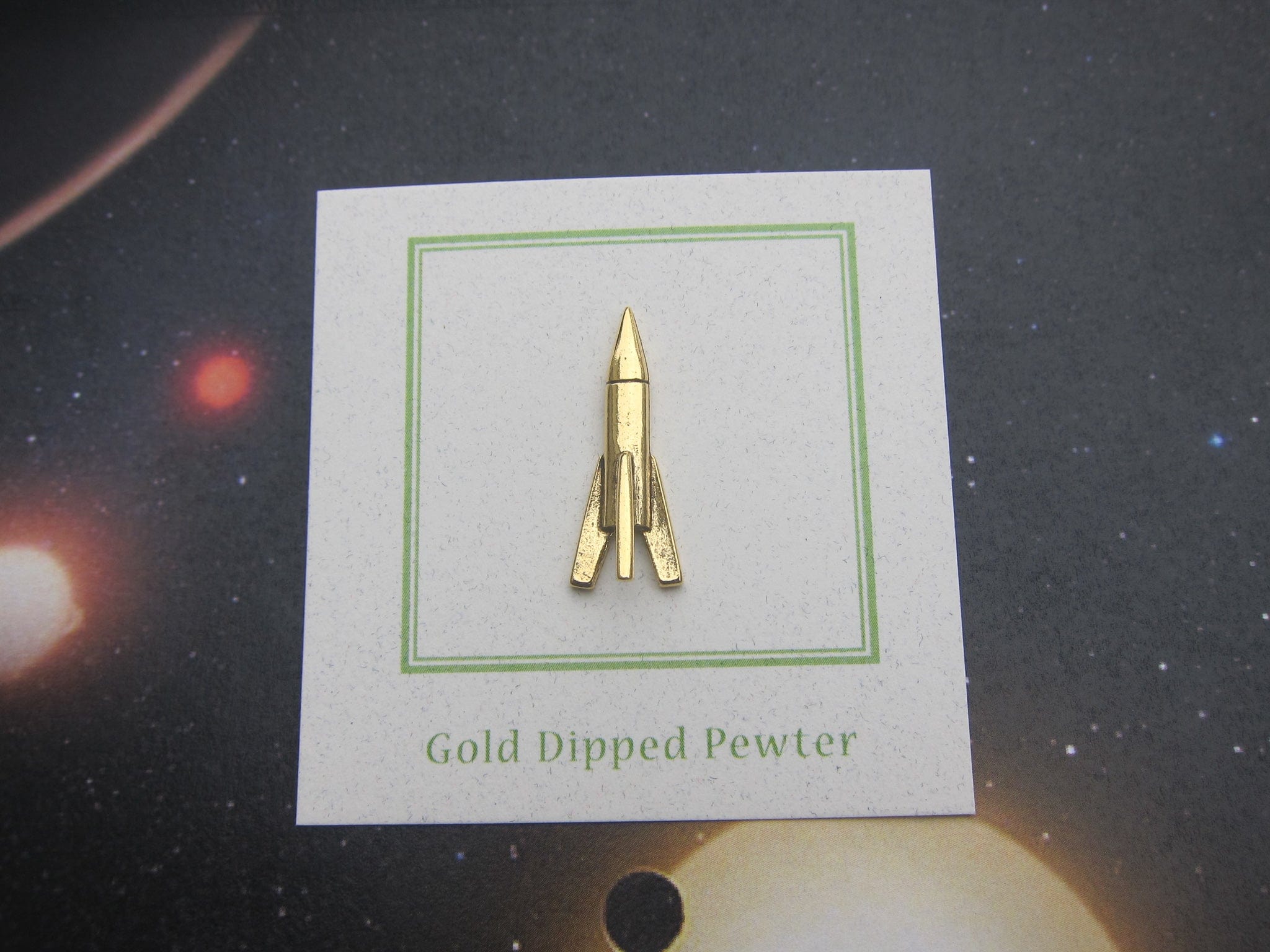 Rocket Gold Lapel Pin – lapelpinplanet