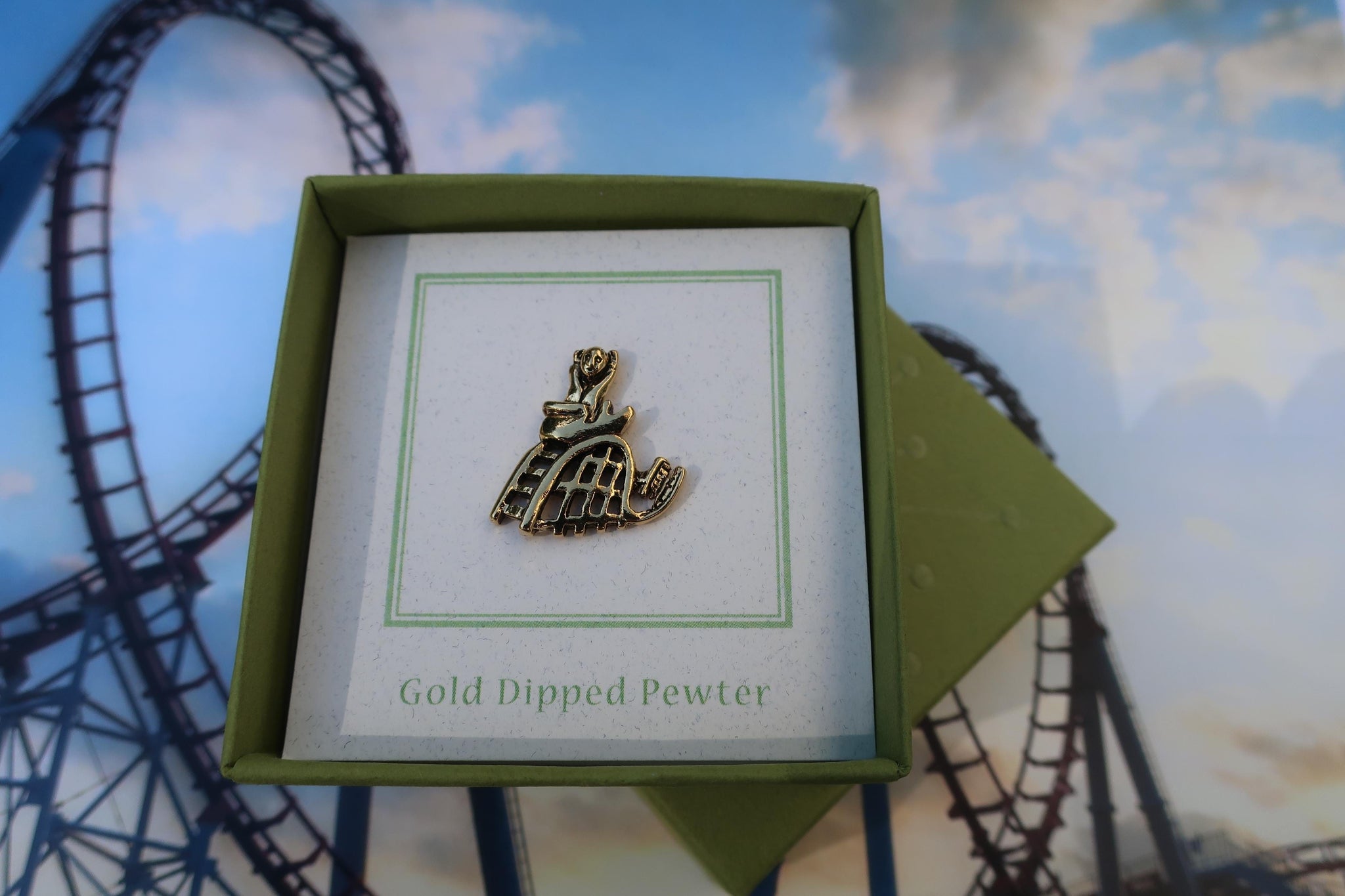 Roller Coaster Gold Lapel Pin – lapelpinplanet