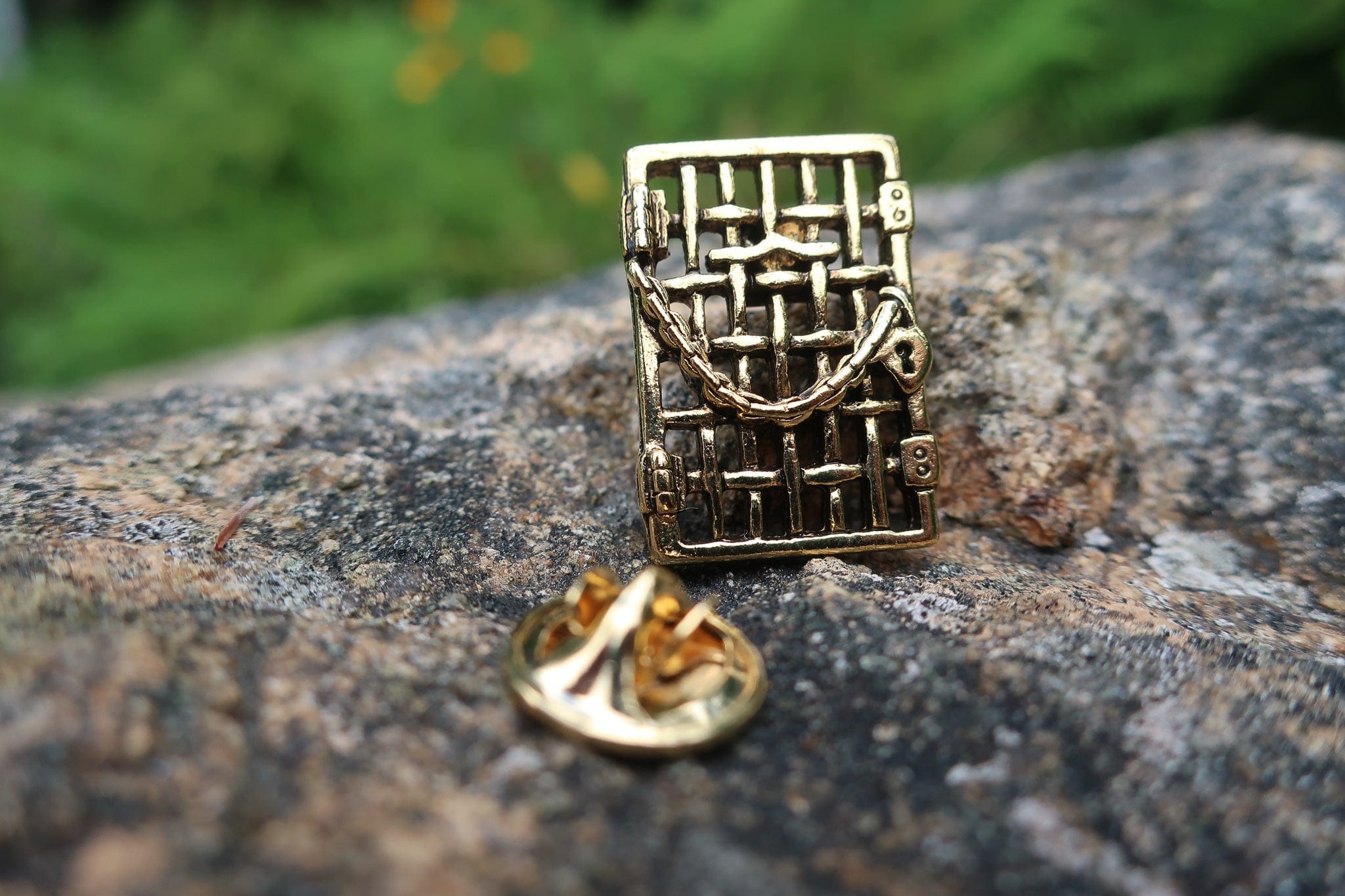 Suffragette Jail Door Gold Lapel Pin – lapelpinplanet