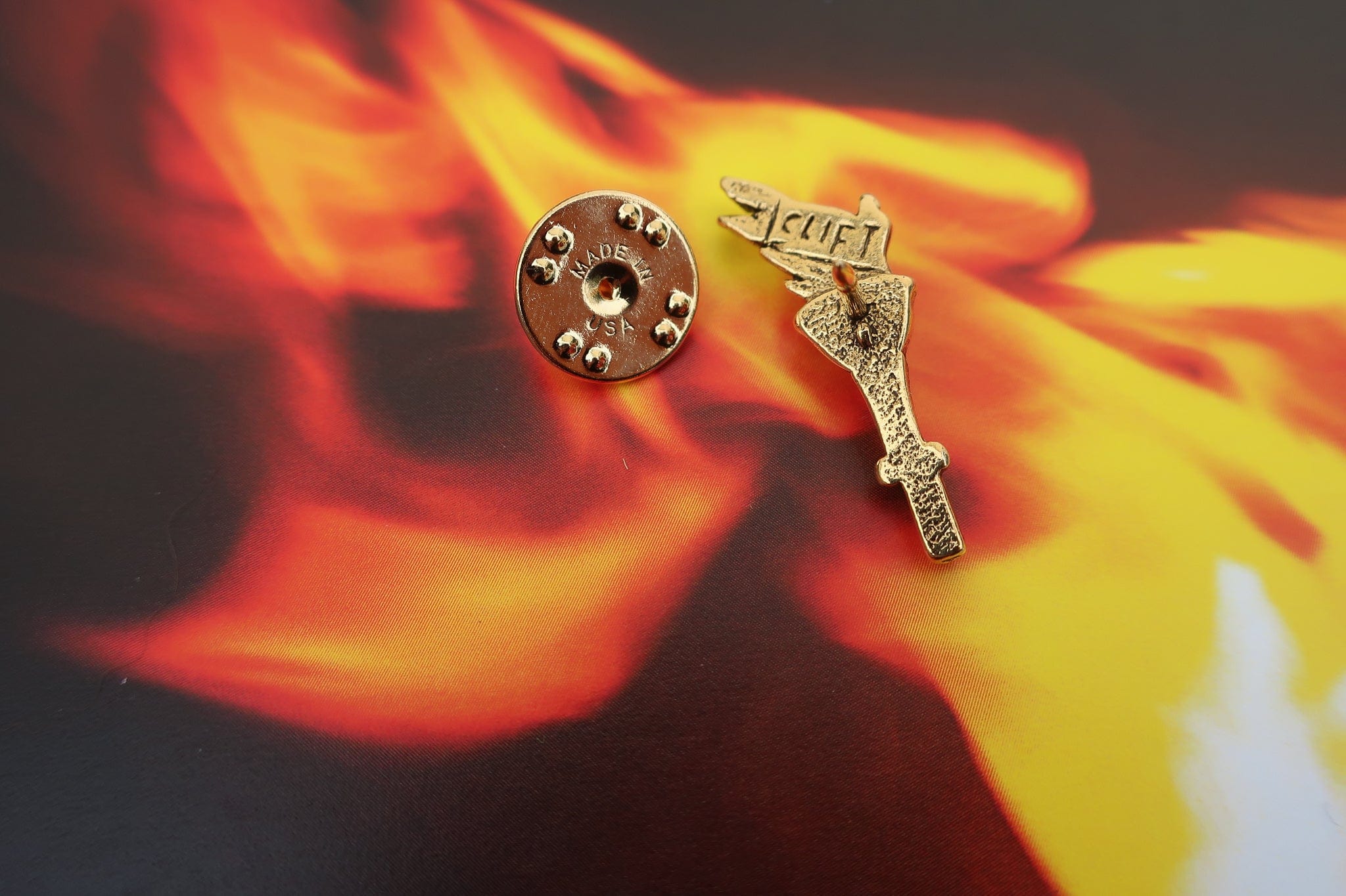 Torch Gold Lapel Pin – lapelpinplanet
