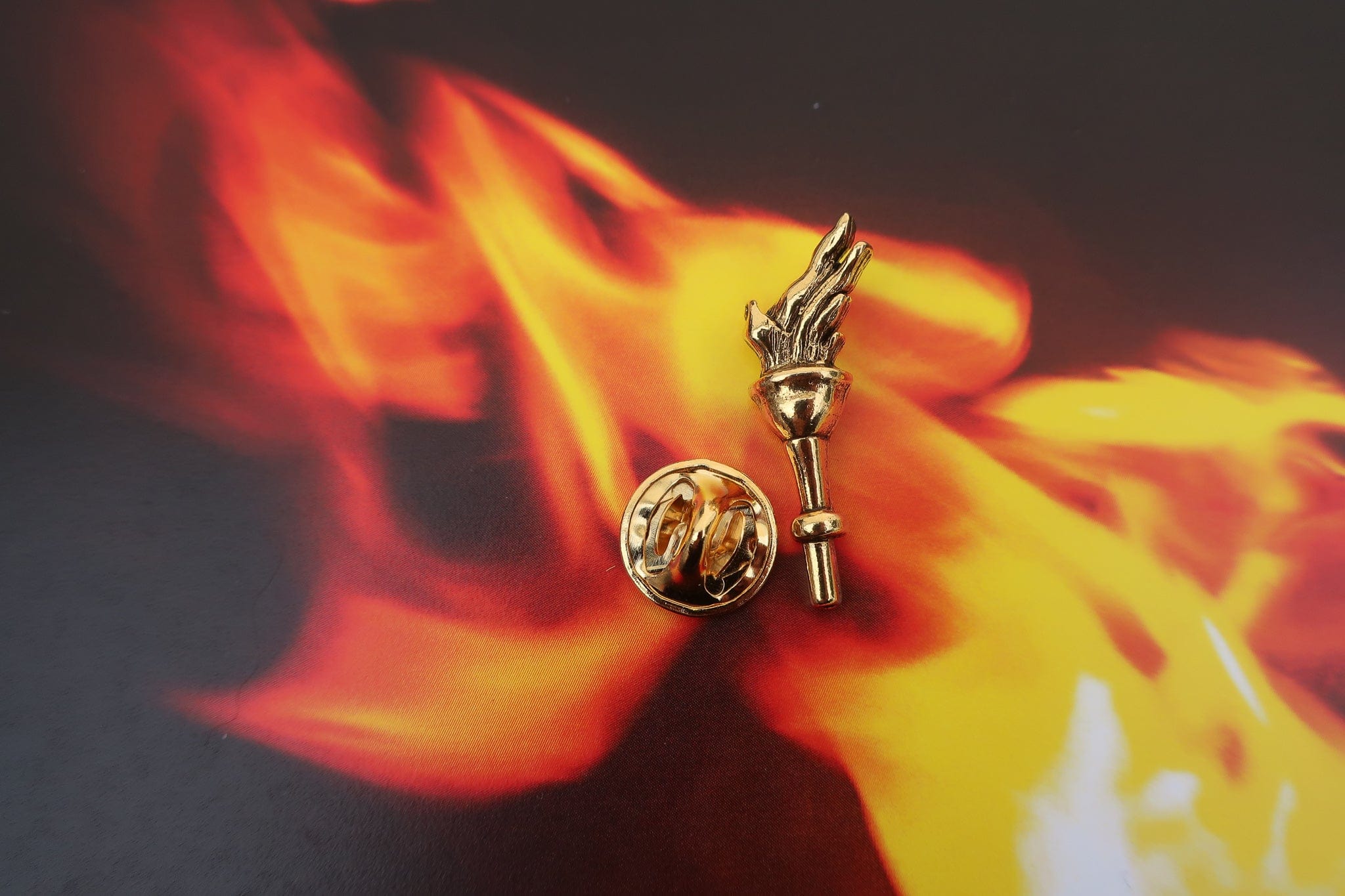 Torch Gold Lapel Pin – lapelpinplanet