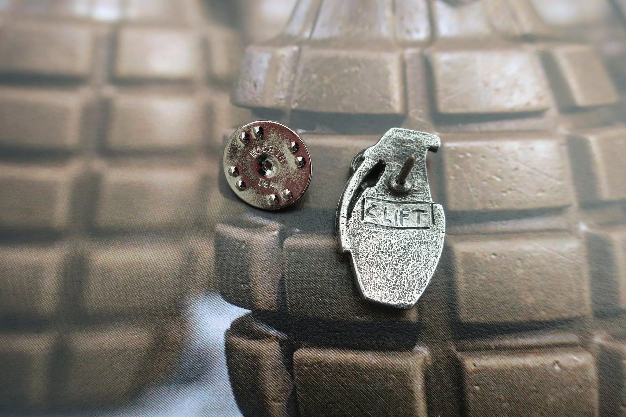 Grenade Lapel Pin – lapelpinplanet