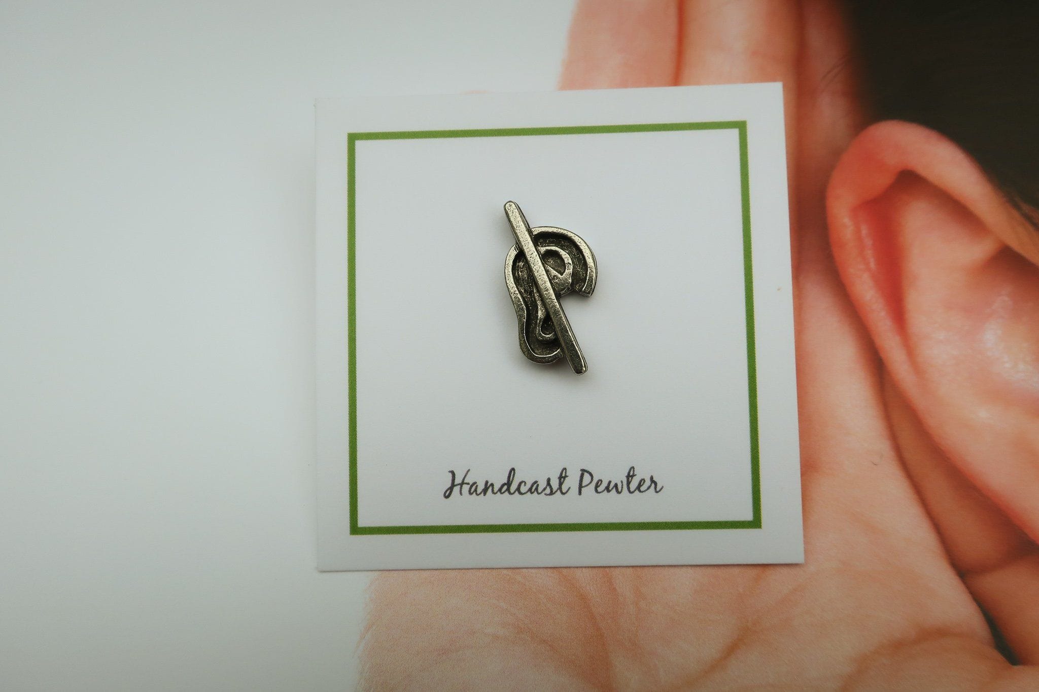 Hard of Hearing Pewter Lapel Pin – lapelpinplanet