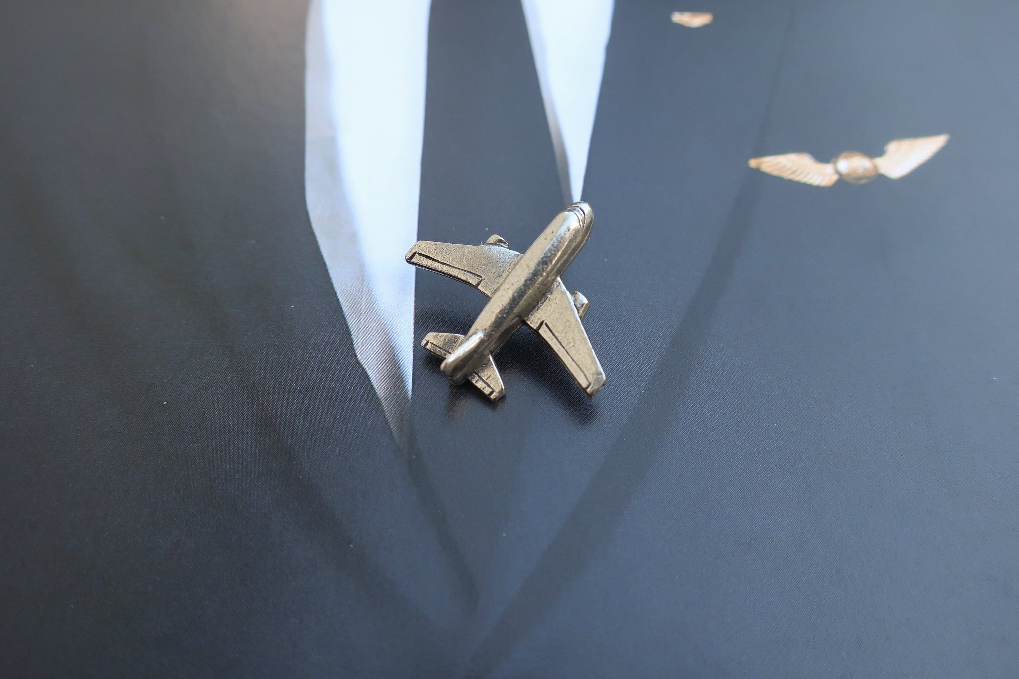 Jet Airplane Hand Cast Solid Airline Pin - Lapel Pin Planet ...