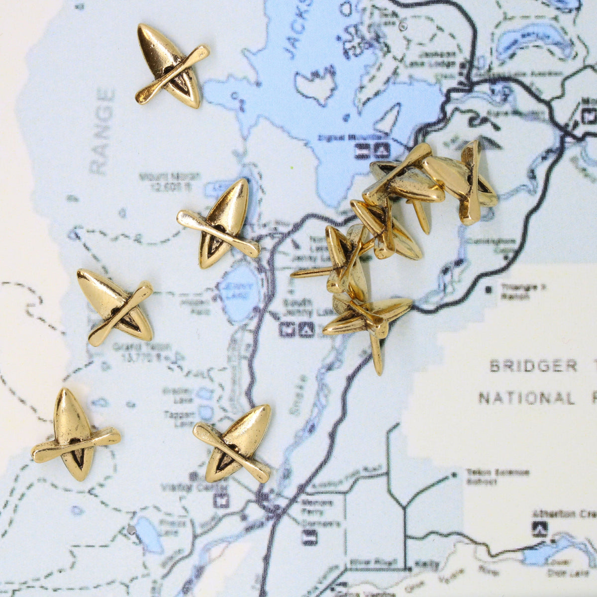 Kayak Map Pins – lapelpinplanet