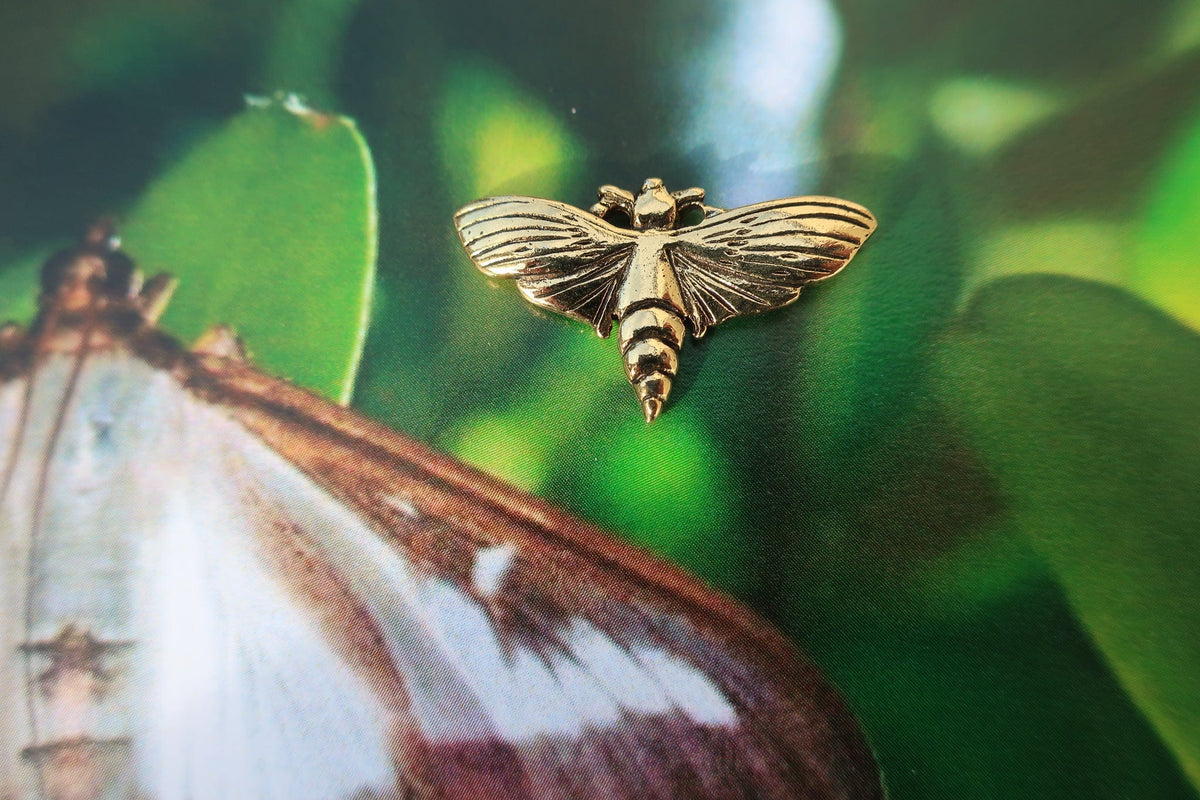Moth Gold Lapel Pin – lapelpinplanet