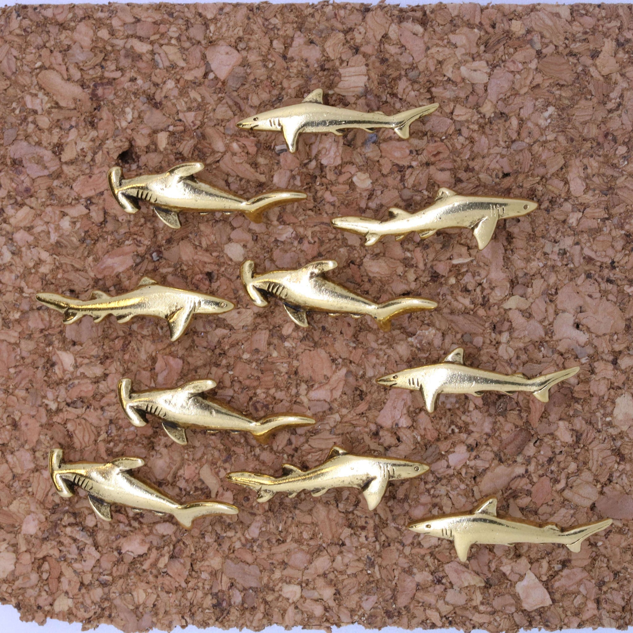 Shark Pushpins – lapelpinplanet