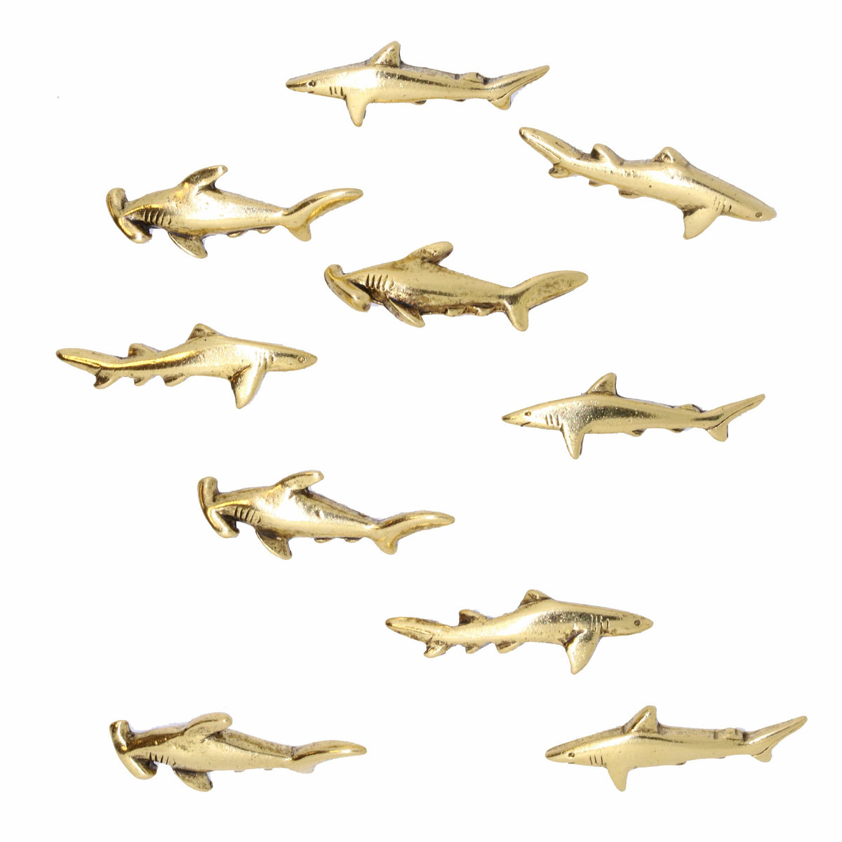 Shark Pushpins – lapelpinplanet