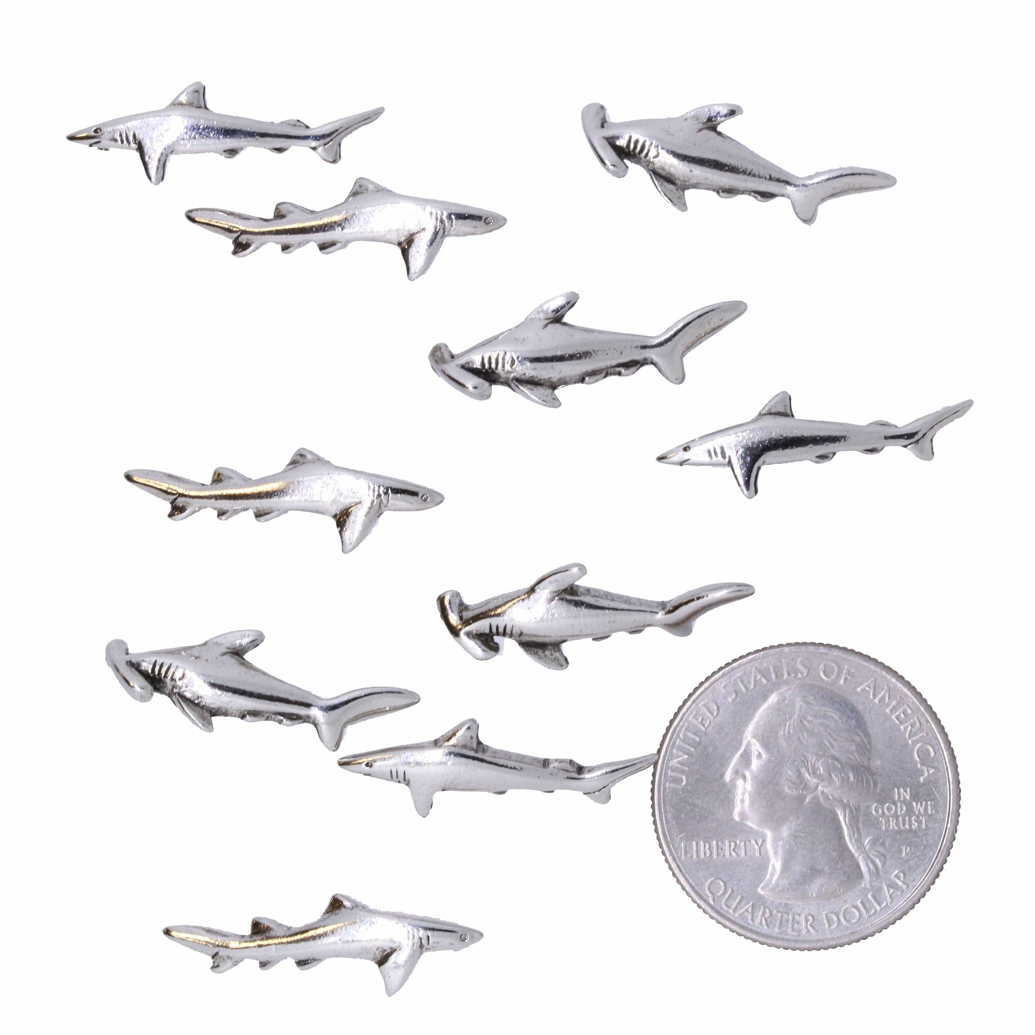 Shark Pushpins – lapelpinplanet