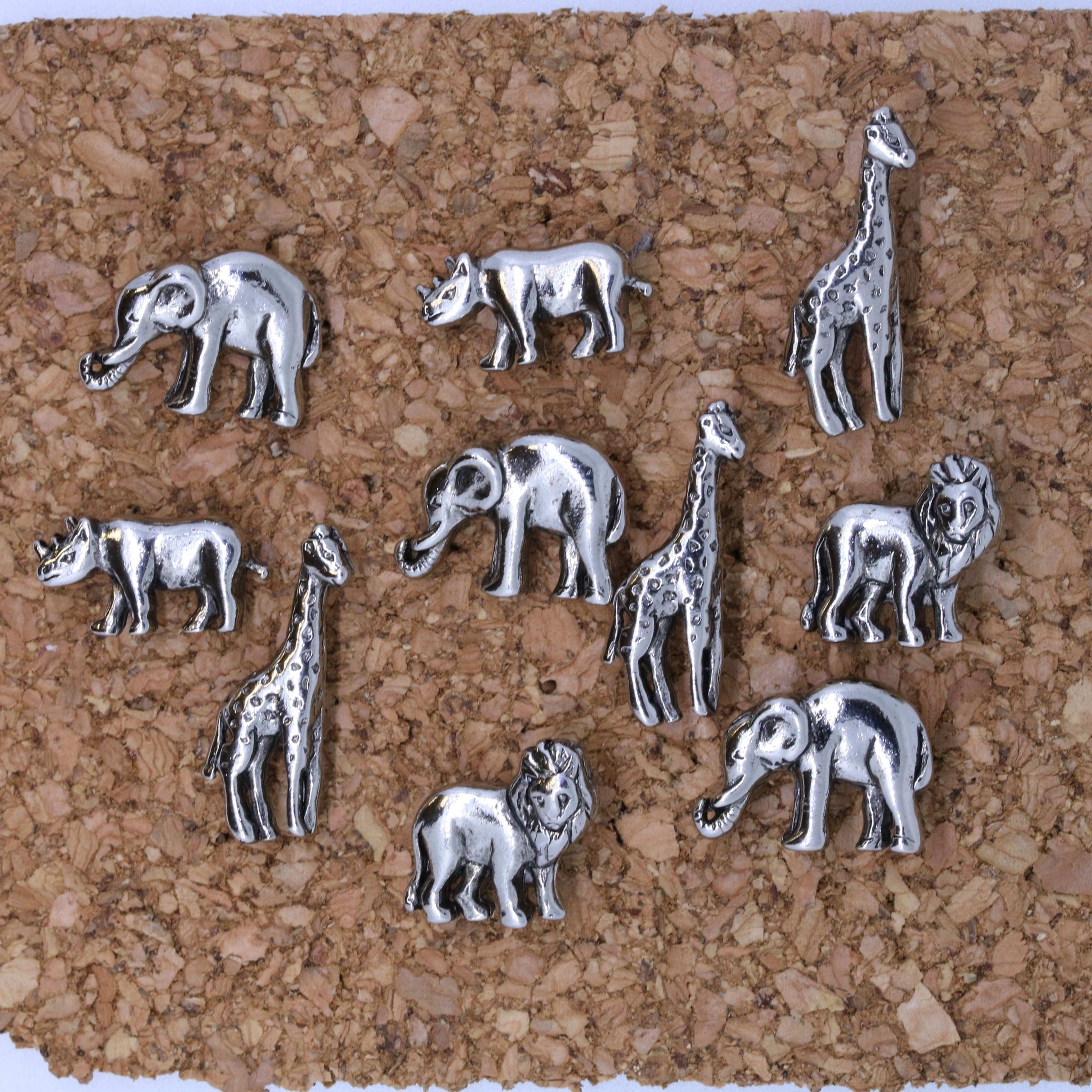 African Animal Pushpins | Lapel Pin Planet – lapelpinplanet