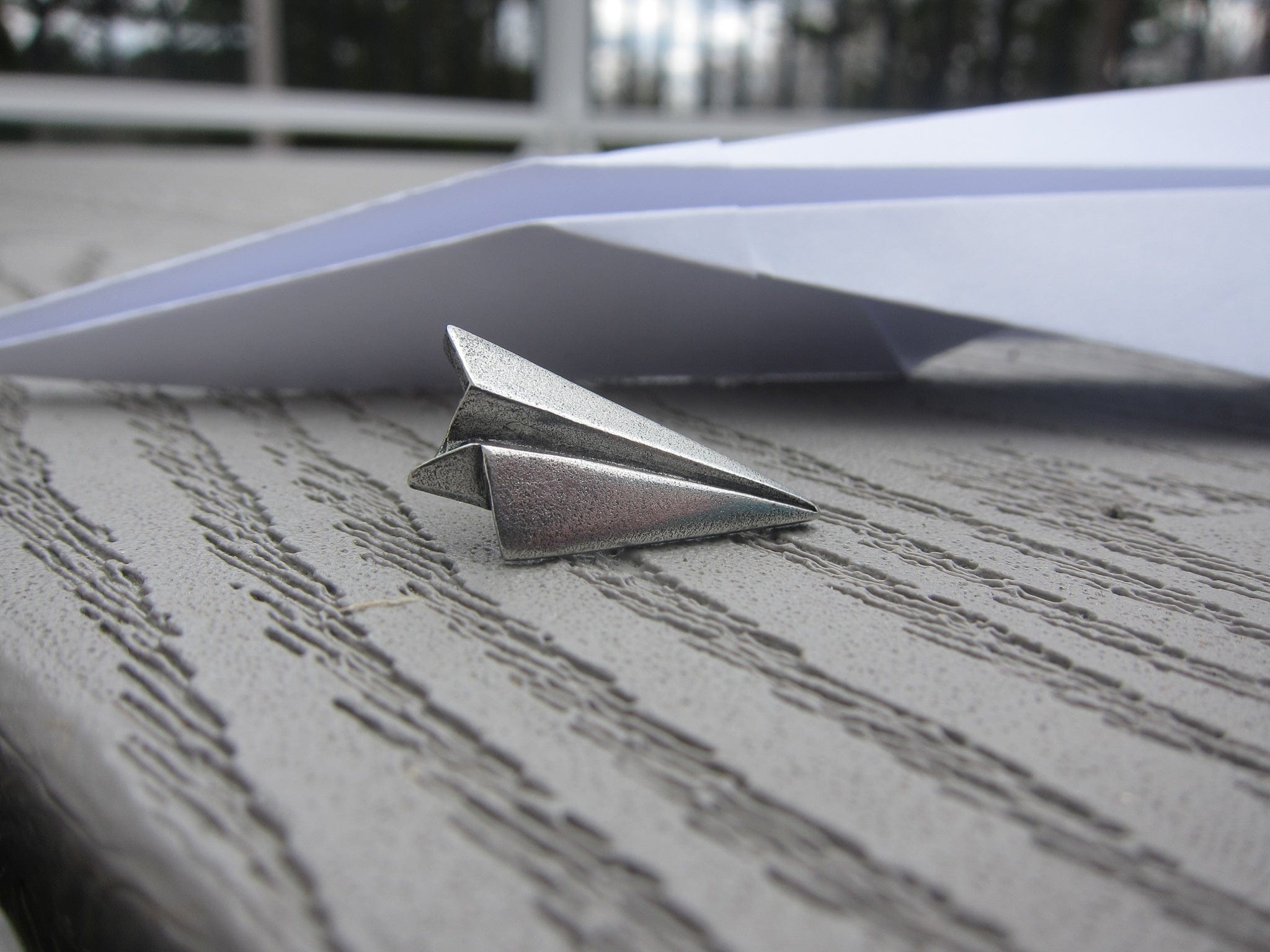 Paper Airplane Lapel Pin – lapelpinplanet