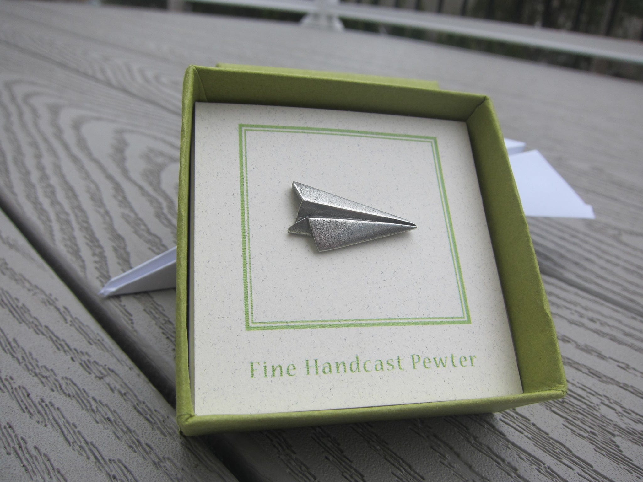 Paper Airplane Lapel Pin – lapelpinplanet
