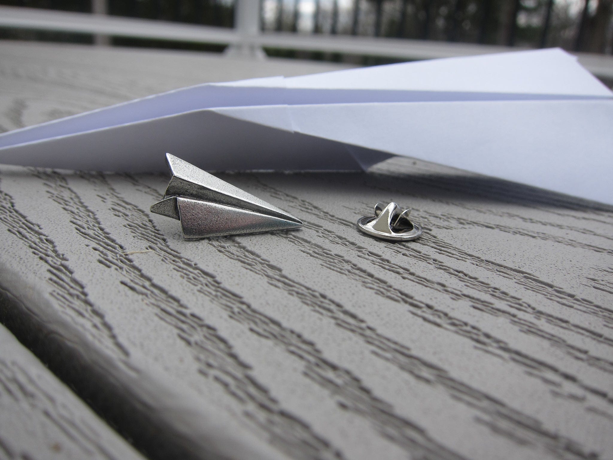 Paper Airplane Lapel Pin – lapelpinplanet