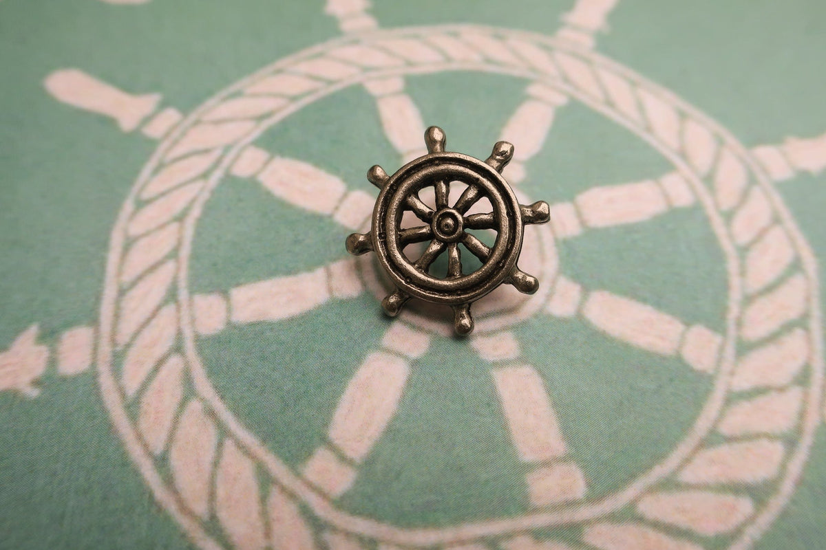 Ships Wheel Lapel Pin – lapelpinplanet