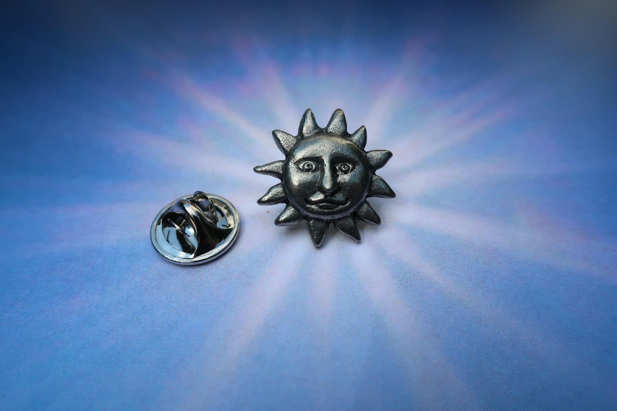 Sun Face Lapel Pin – lapelpinplanet