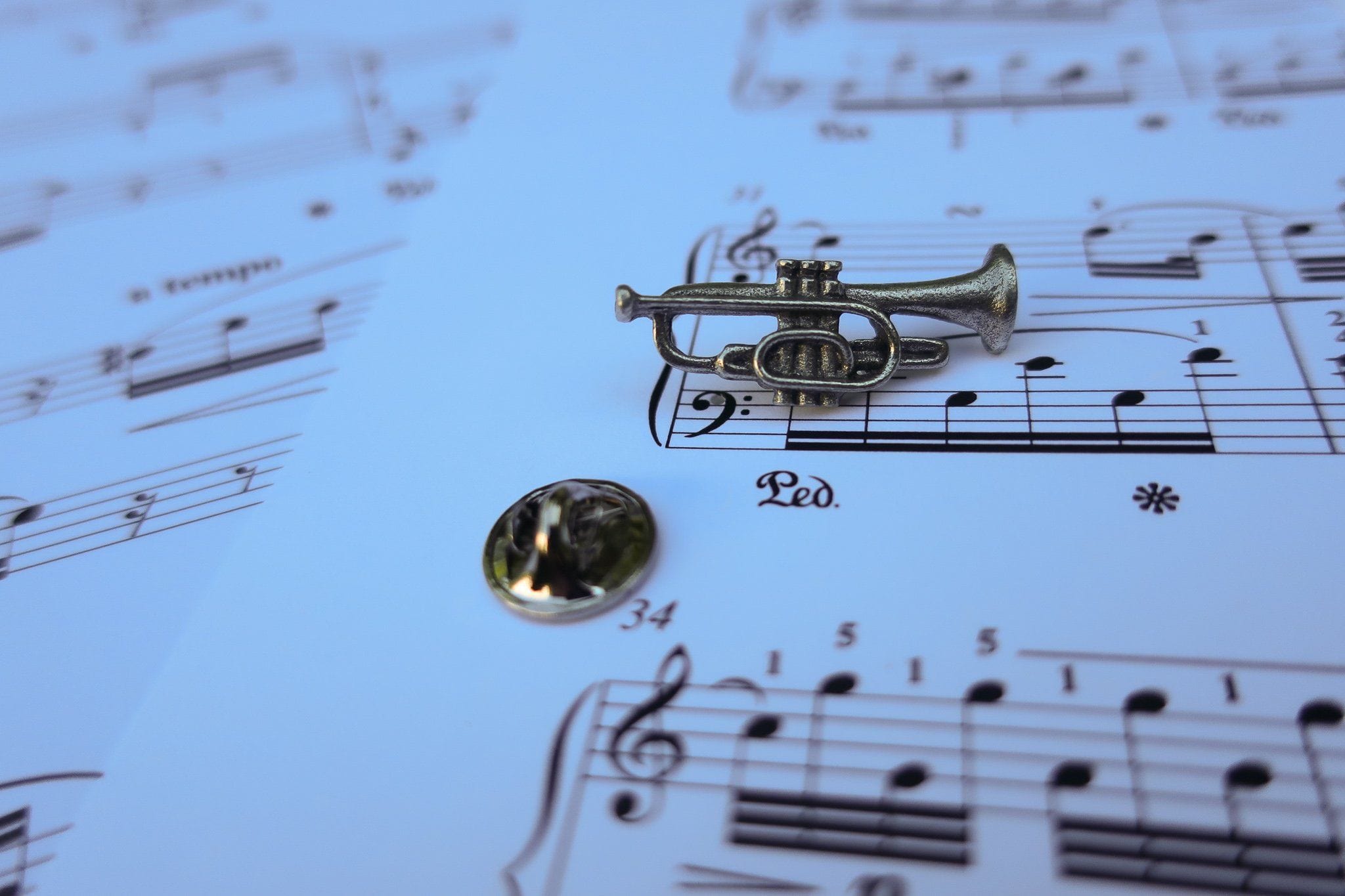 Trumpet Lapel Pin,Trumpet Pin – lapelpinplanet